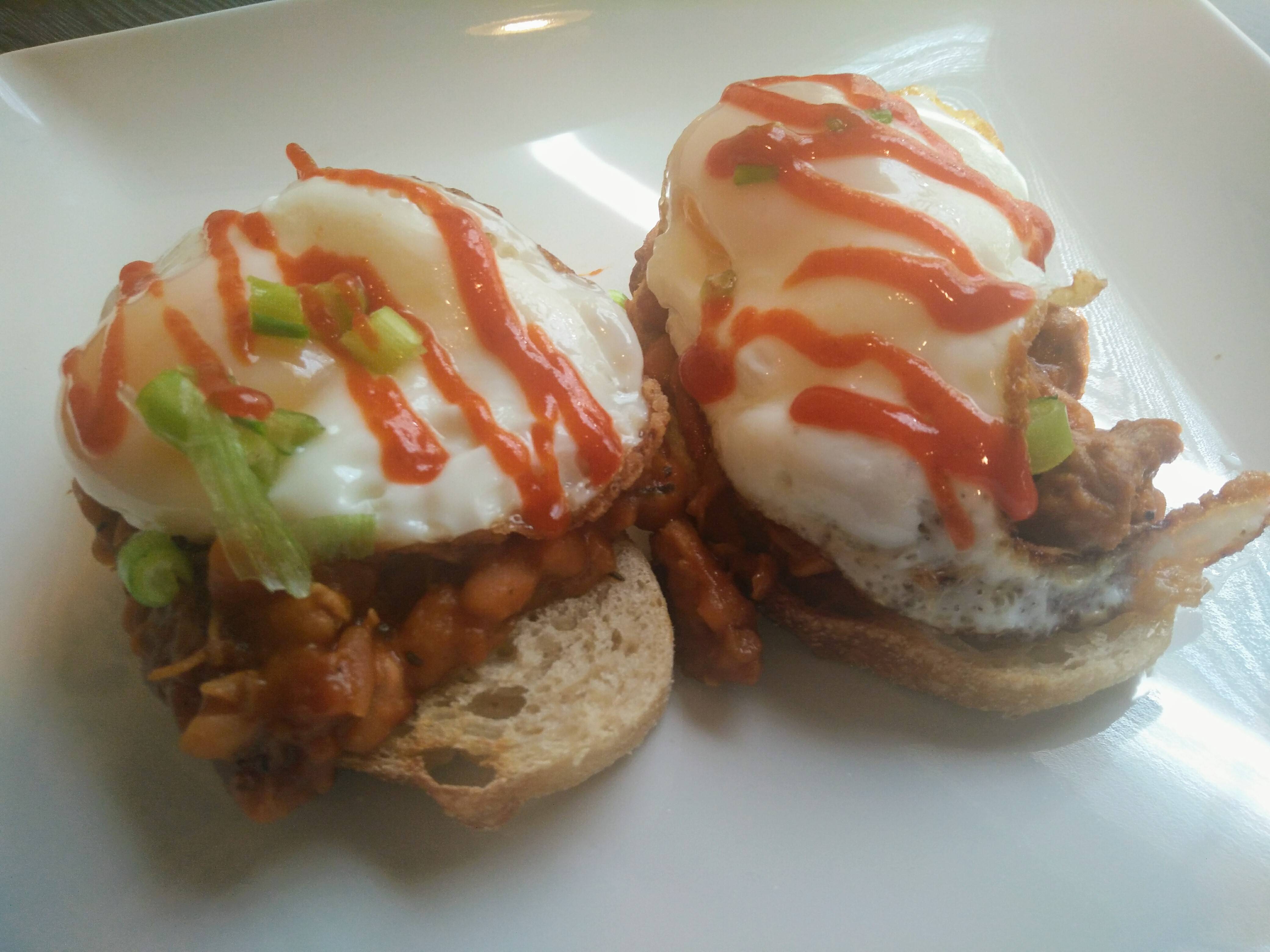 Beans on Toast with Basted Eggs | Scrolller