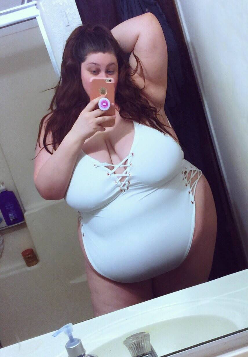 Beautiful BBW in white one piece | Scrolller