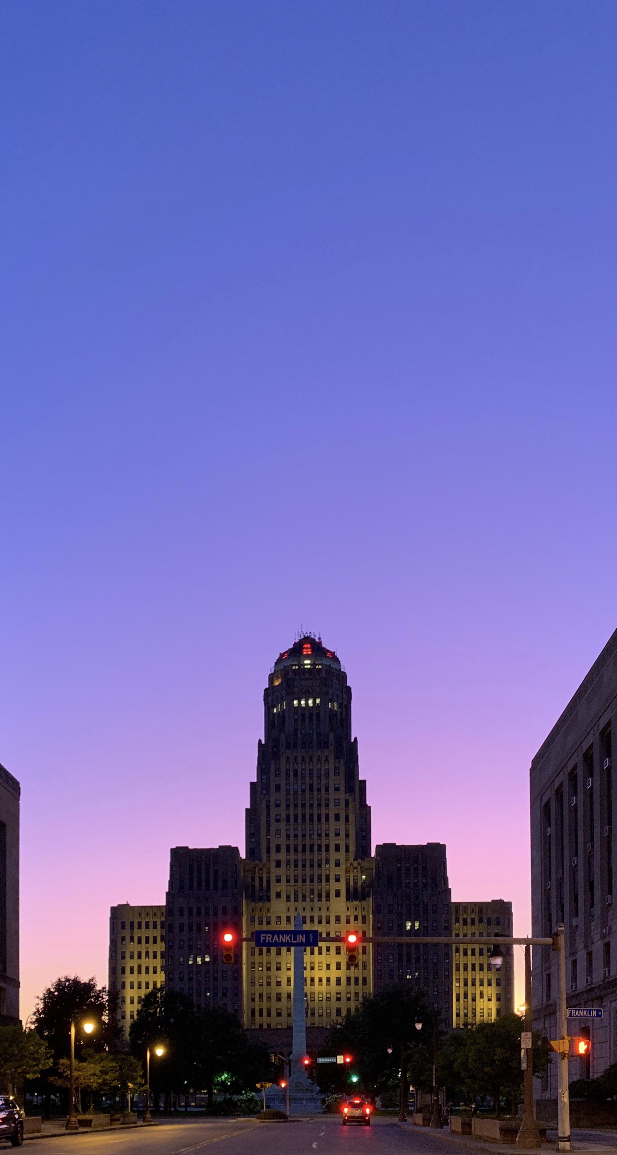 Beautiful purple sky downtown the other night. | Scrolller