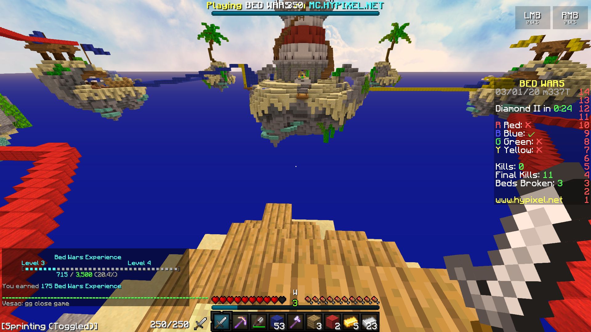 Bedwars on an alt is difficult | Scrolller