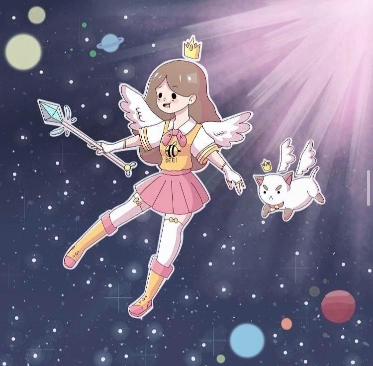 Bee as a magical girl | Scrolller