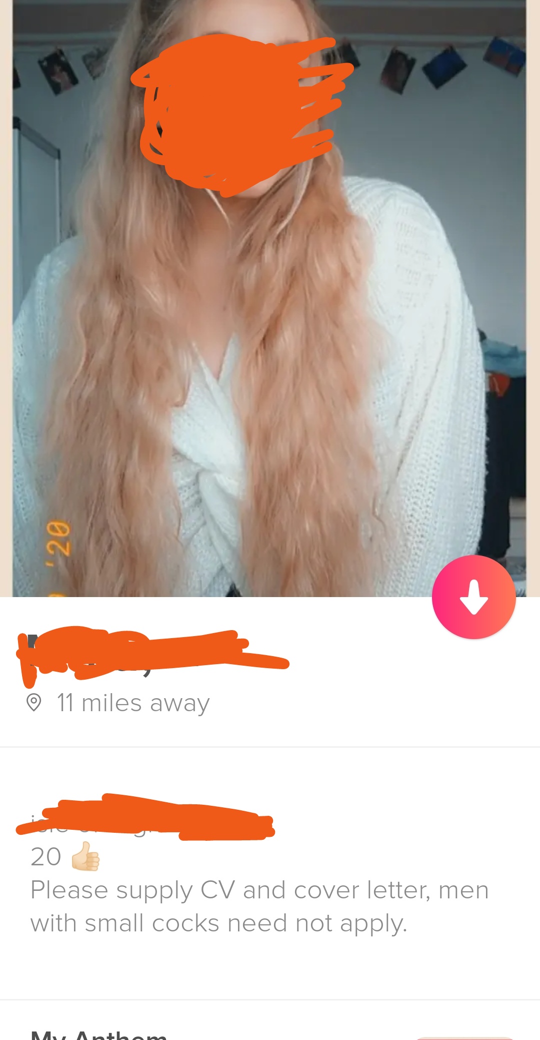 Been talking for a few hours when I notice her bio... How should I break the news? | Scrolller