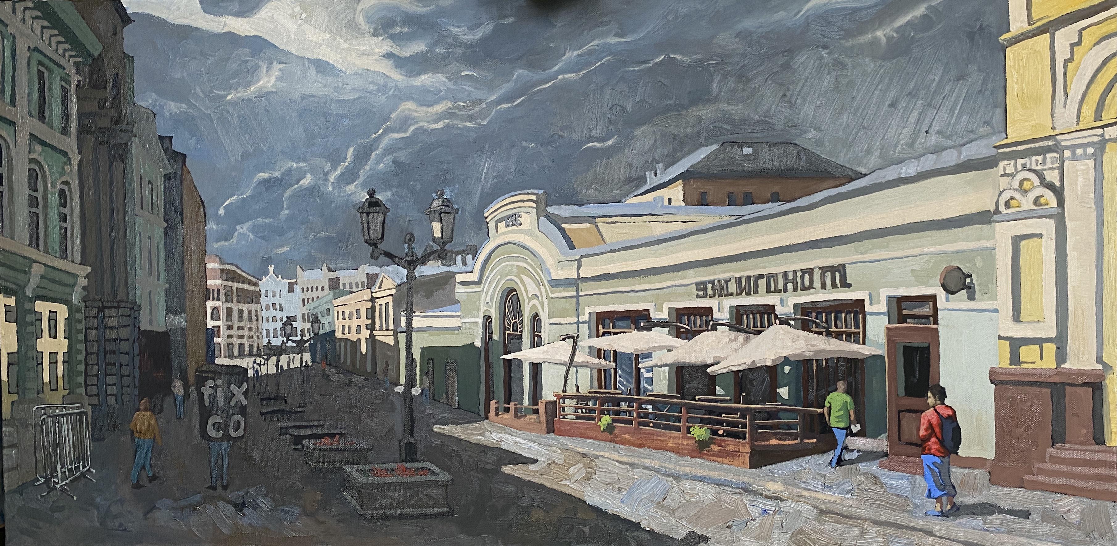 Before a storm, me, oil on canvas, 2020 | Scrolller