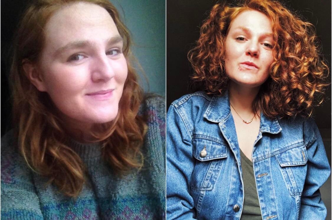 before & after curly girl method | Scrolller