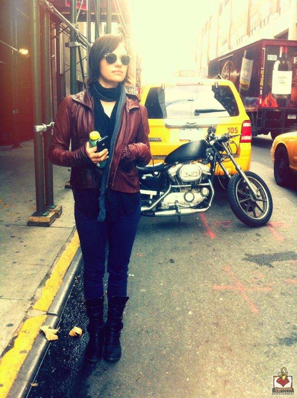 Belladonna with her motorcycle. | Scrolller