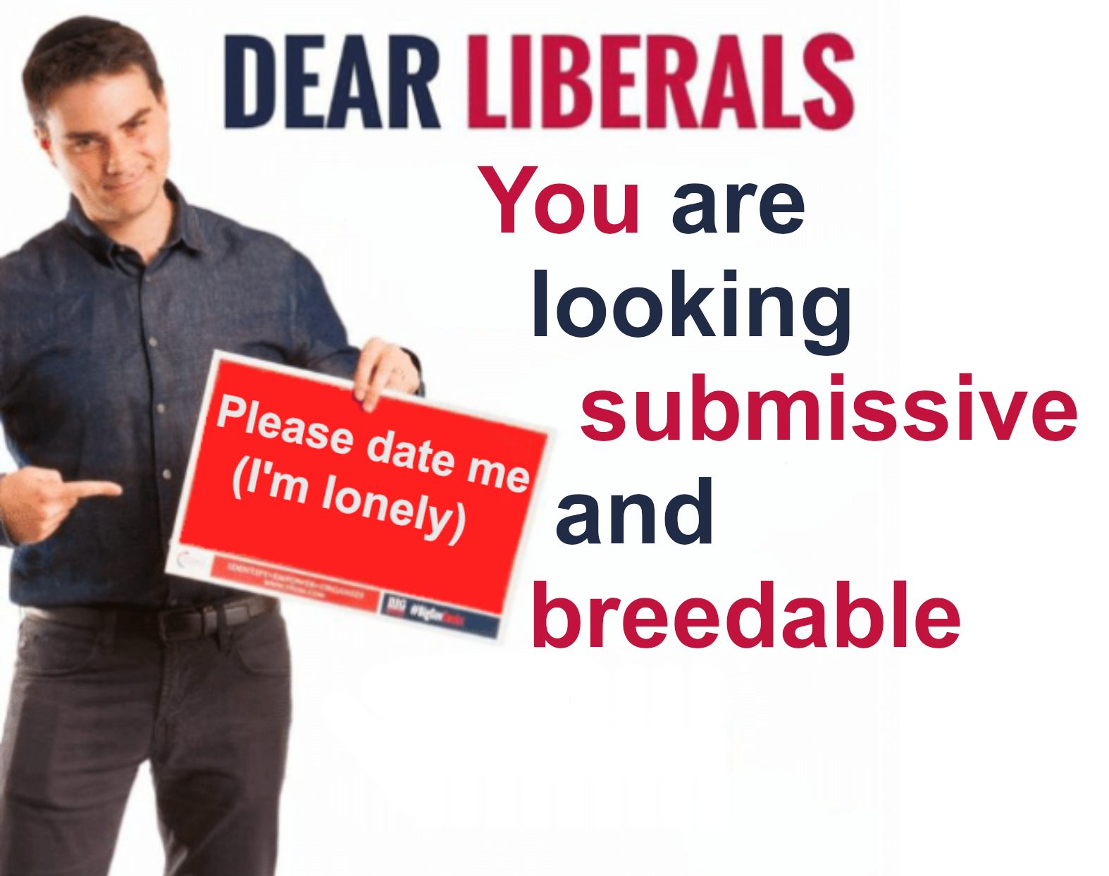 Ben Shapiro is bad with pickup lines | Scrolller