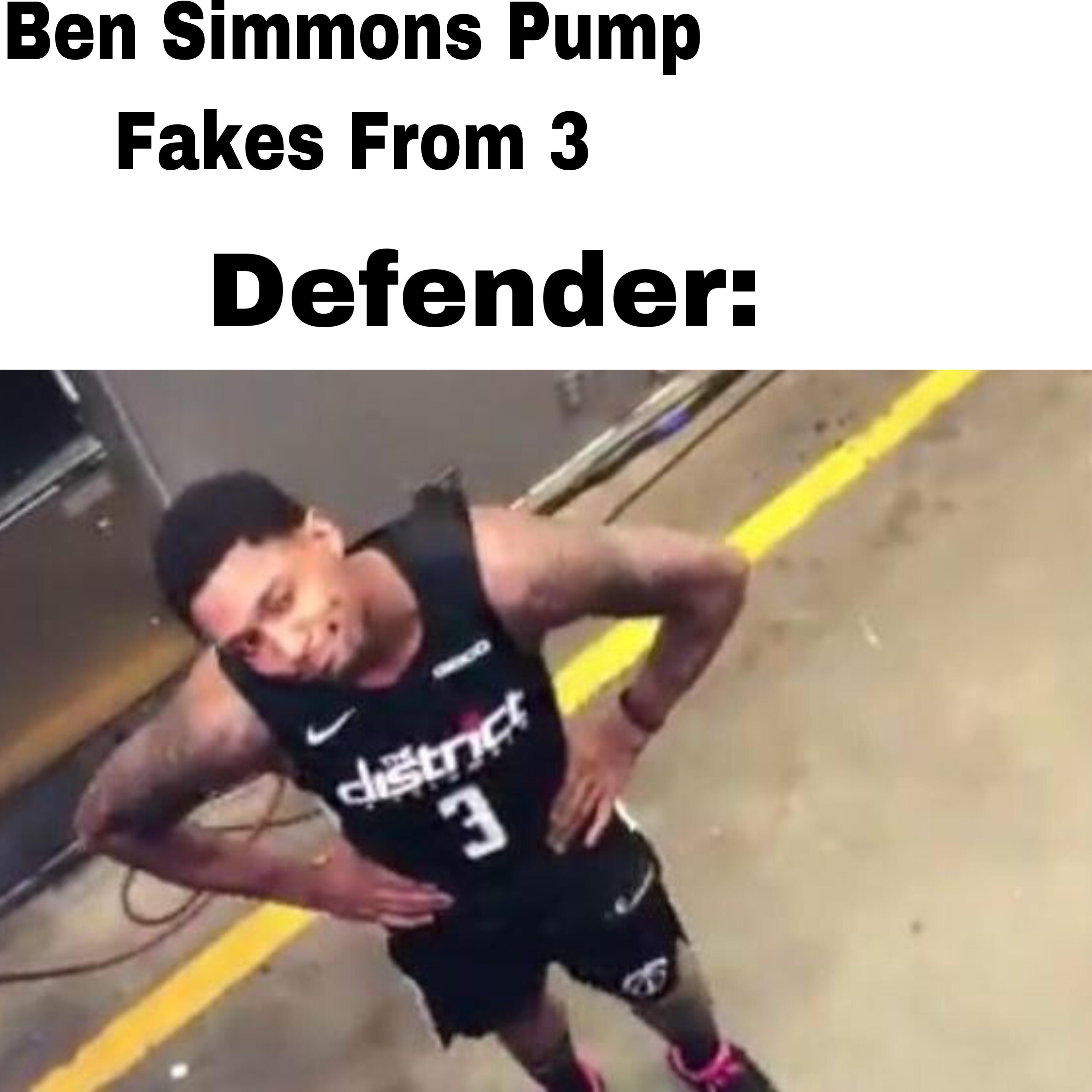 Ben Simmons Pump Fakes From 3 | Scrolller