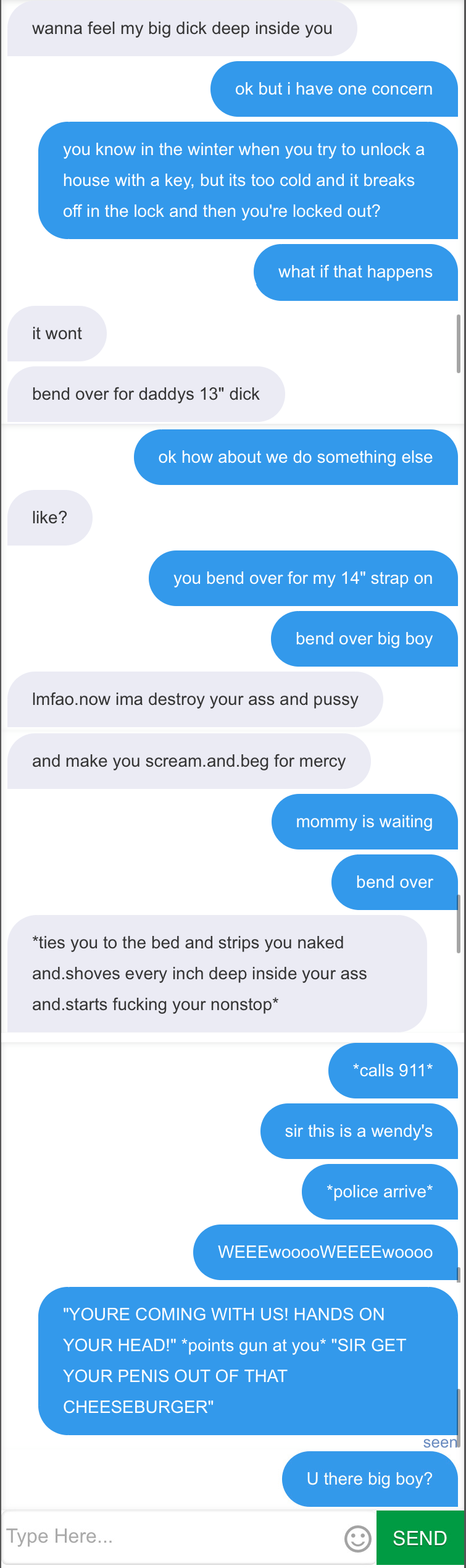 Bend Over Big Boy Scrolller 8935