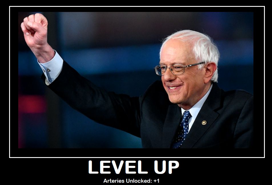 Bernie Level Up! | Scrolller