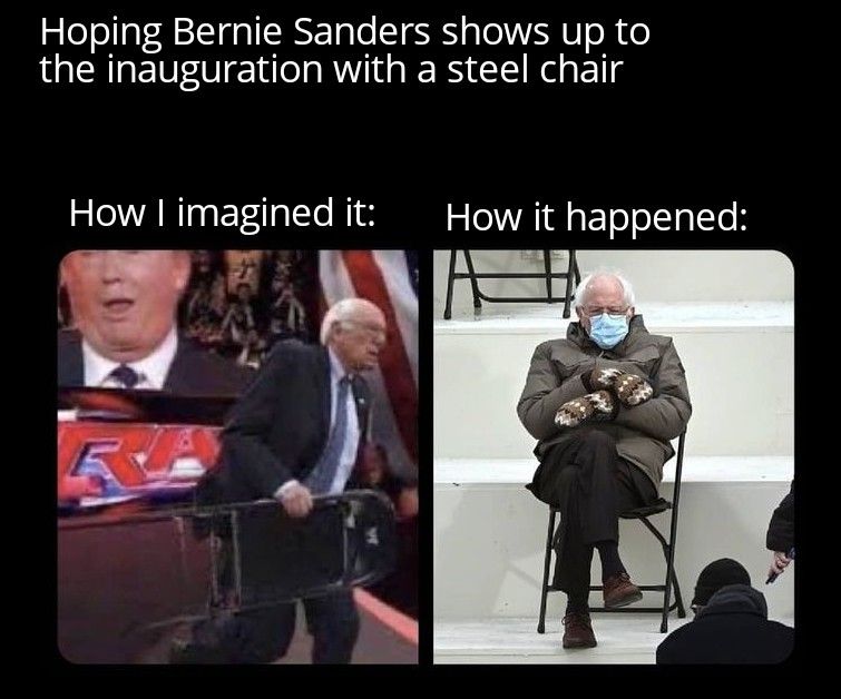BERNIE WITH THE CHAIR!!!! | Scrolller
