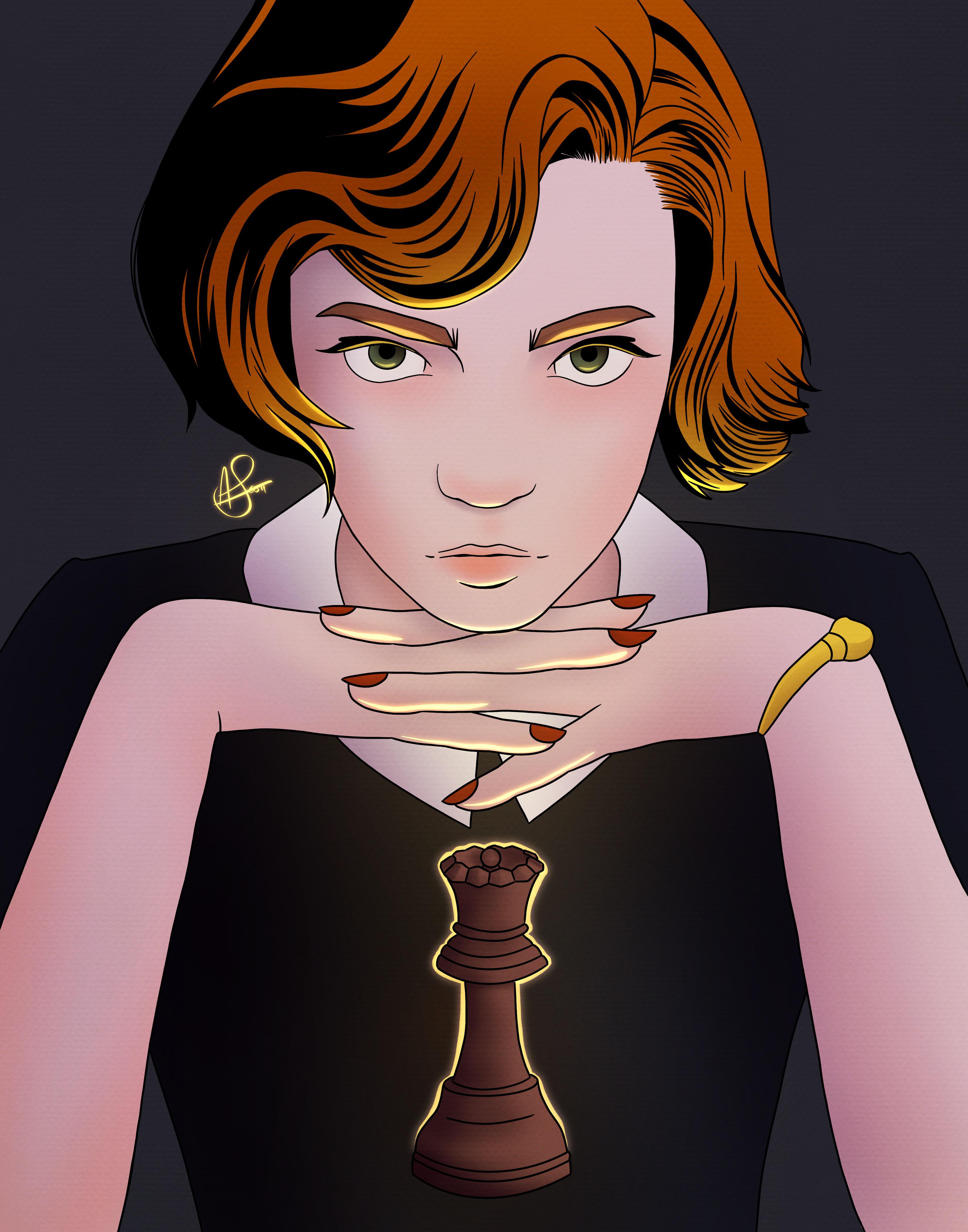 Beth Harmon, digital by me | Scrolller