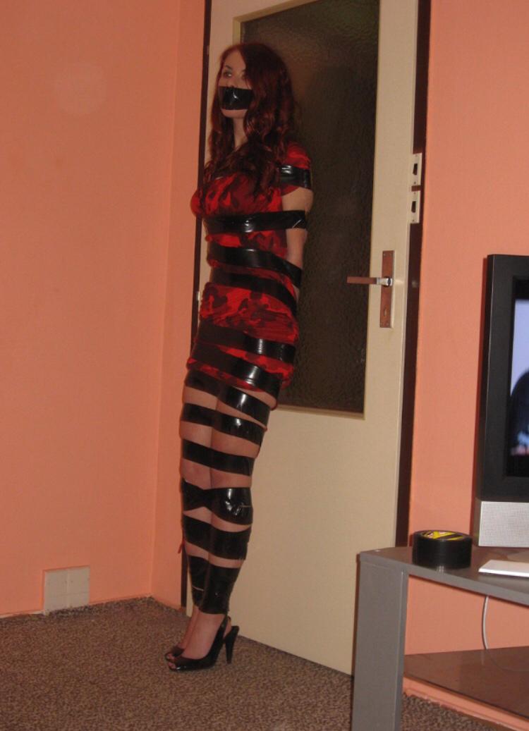 Really Cute Taped Up Girl Scrolller
