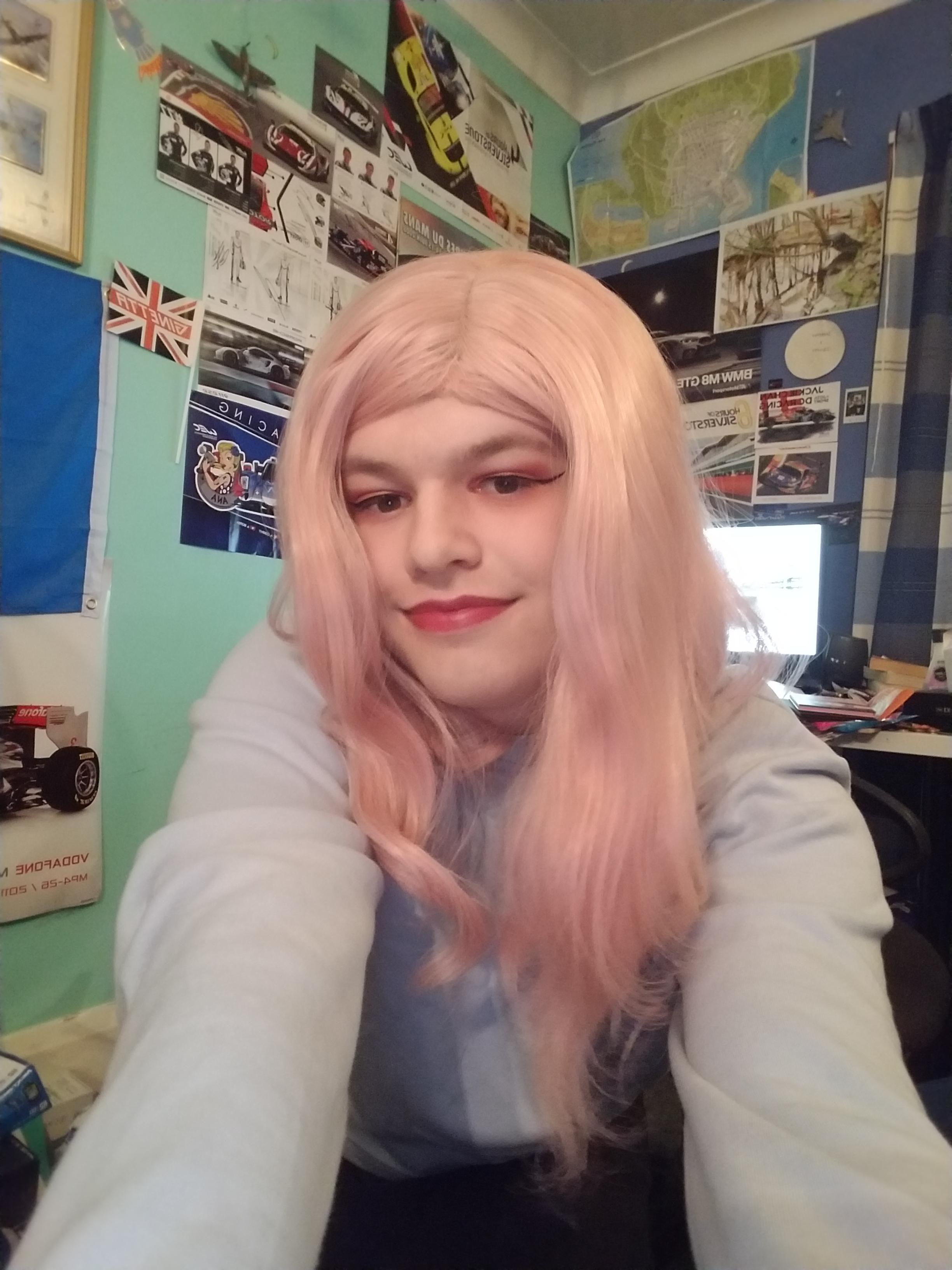 Big jumper and a skirt, a sissy has to be comfortable sometimes | Scrolller