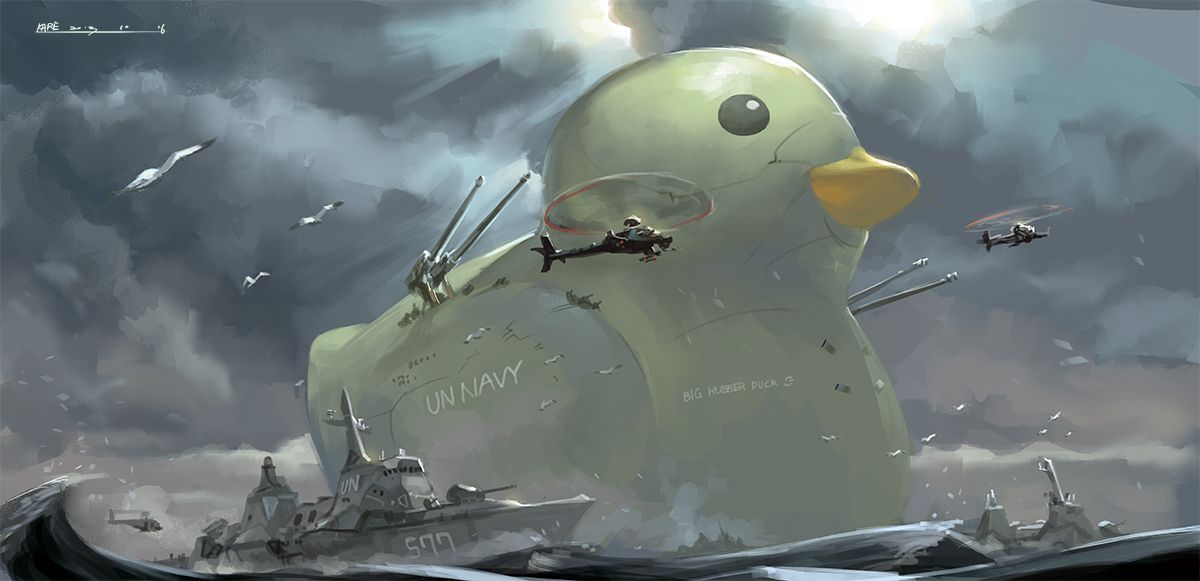 Big Rubber Duck by Kare Huang, [OS] [1200×581]. | Scrolller