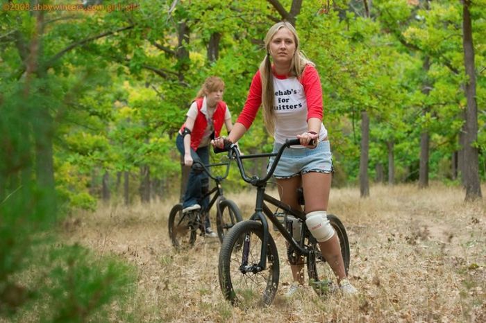 Biking in a Forest | Scrolller