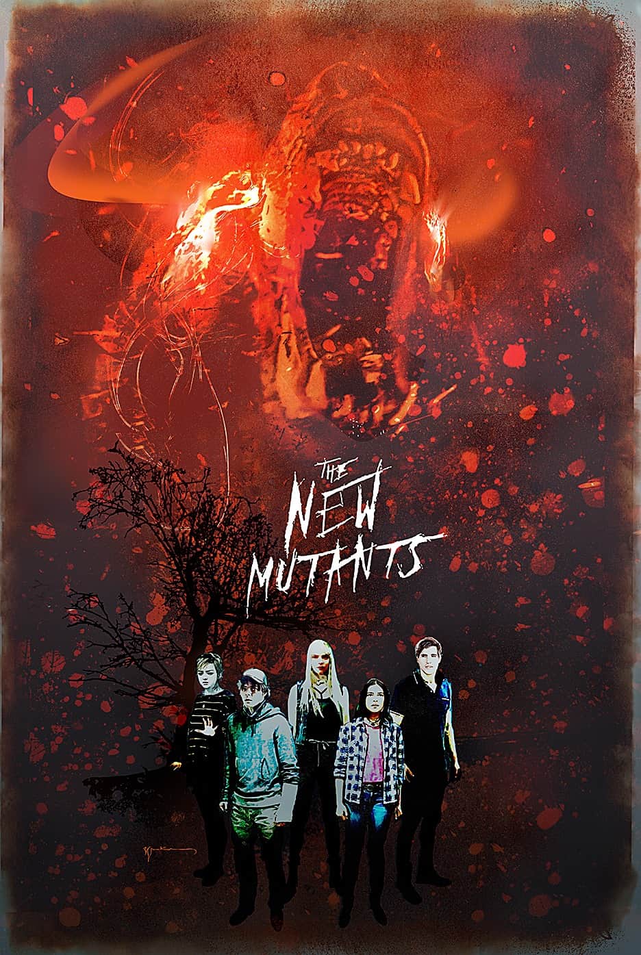Bill Sienkiewicz poster art for "The New Mutants" | Scrolller