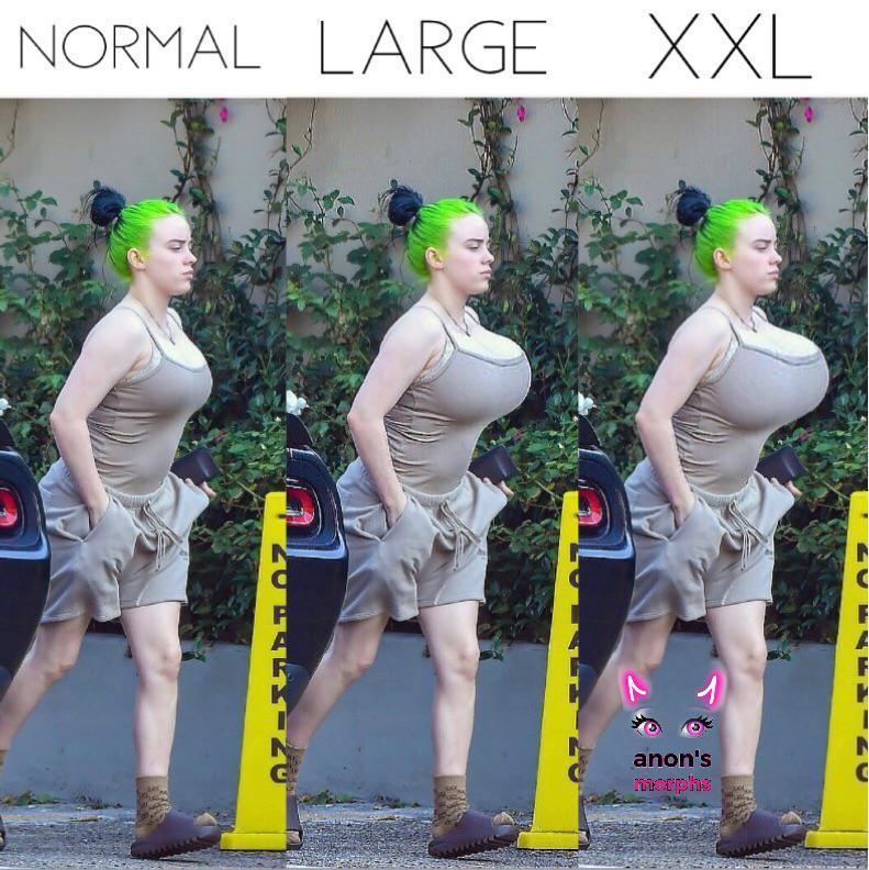 Billie Eilish Bimbofication - Breast Expansion, Morph | Scrolller