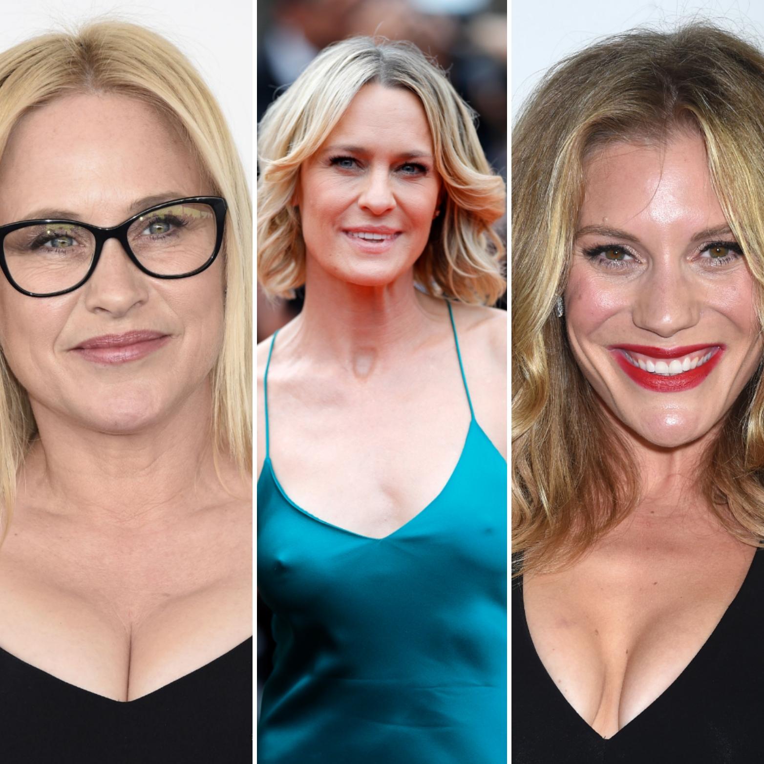 Birthday Special : Left - Patricia Arquette (51), Center - Robin Wright (53), Right - Katee ...