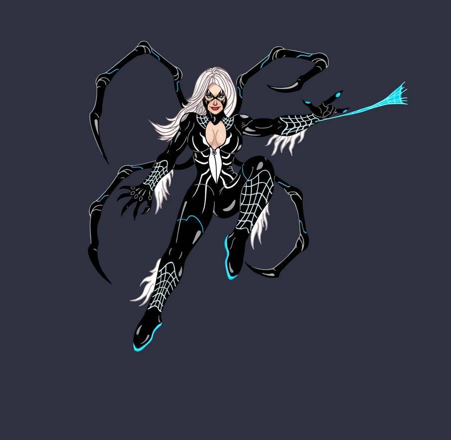 Black cat + Iron spider = Spider cat | Scrolller