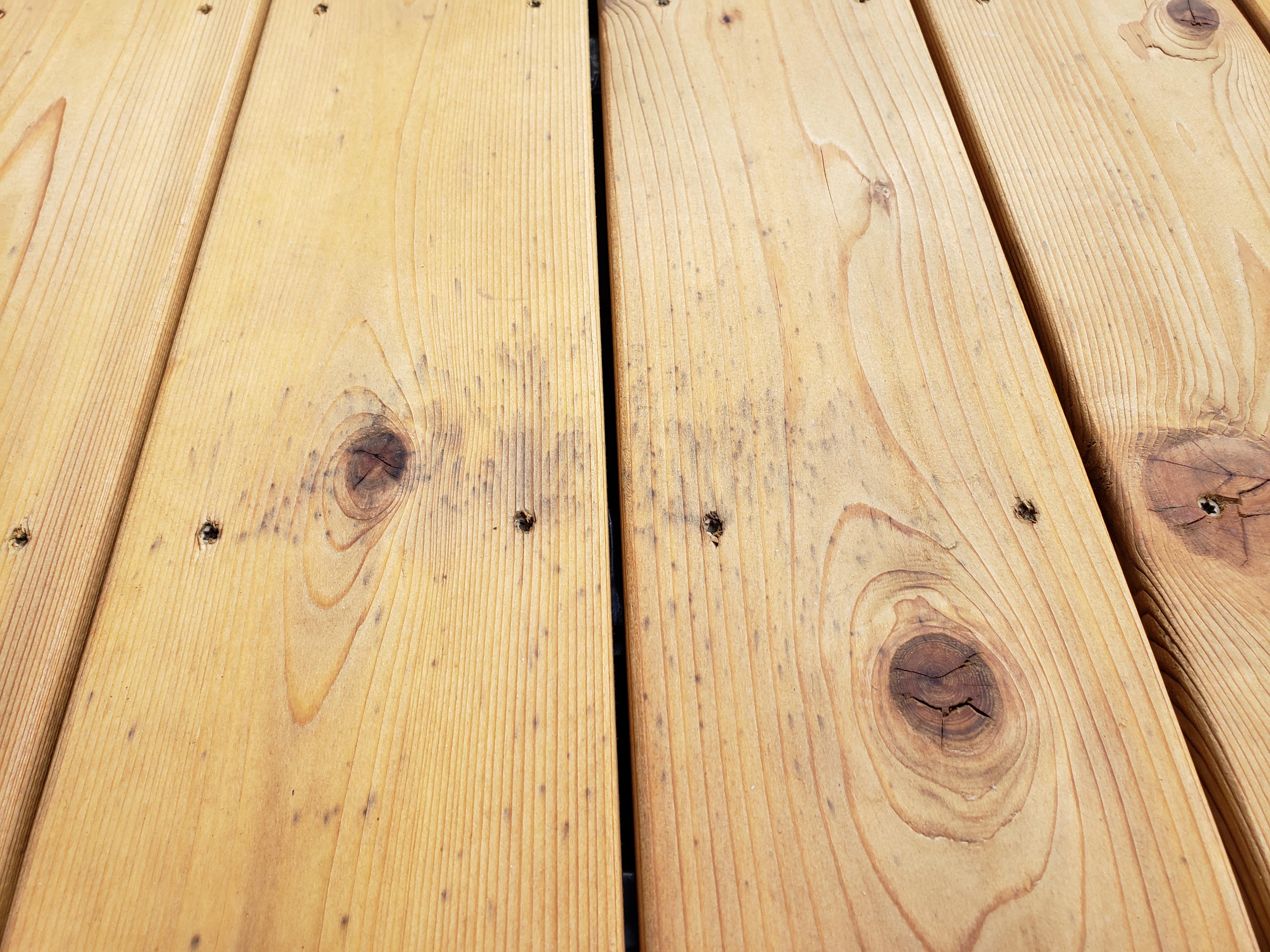 Black spots on new cedar deck? | Scrolller