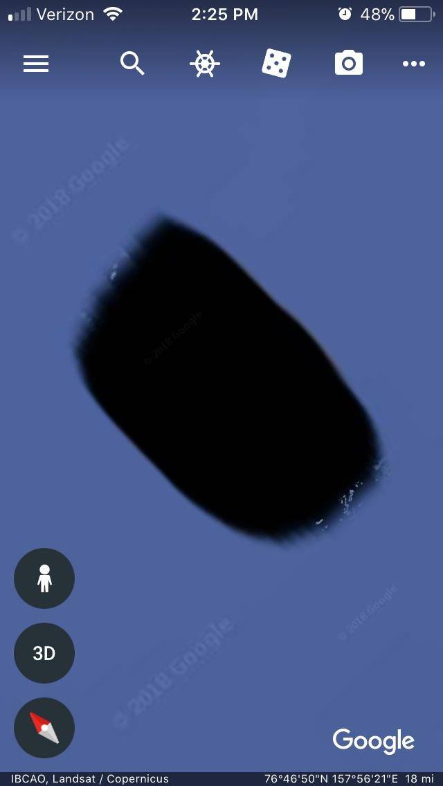 Blacked out spot in the East Siberian Sea | Scrolller