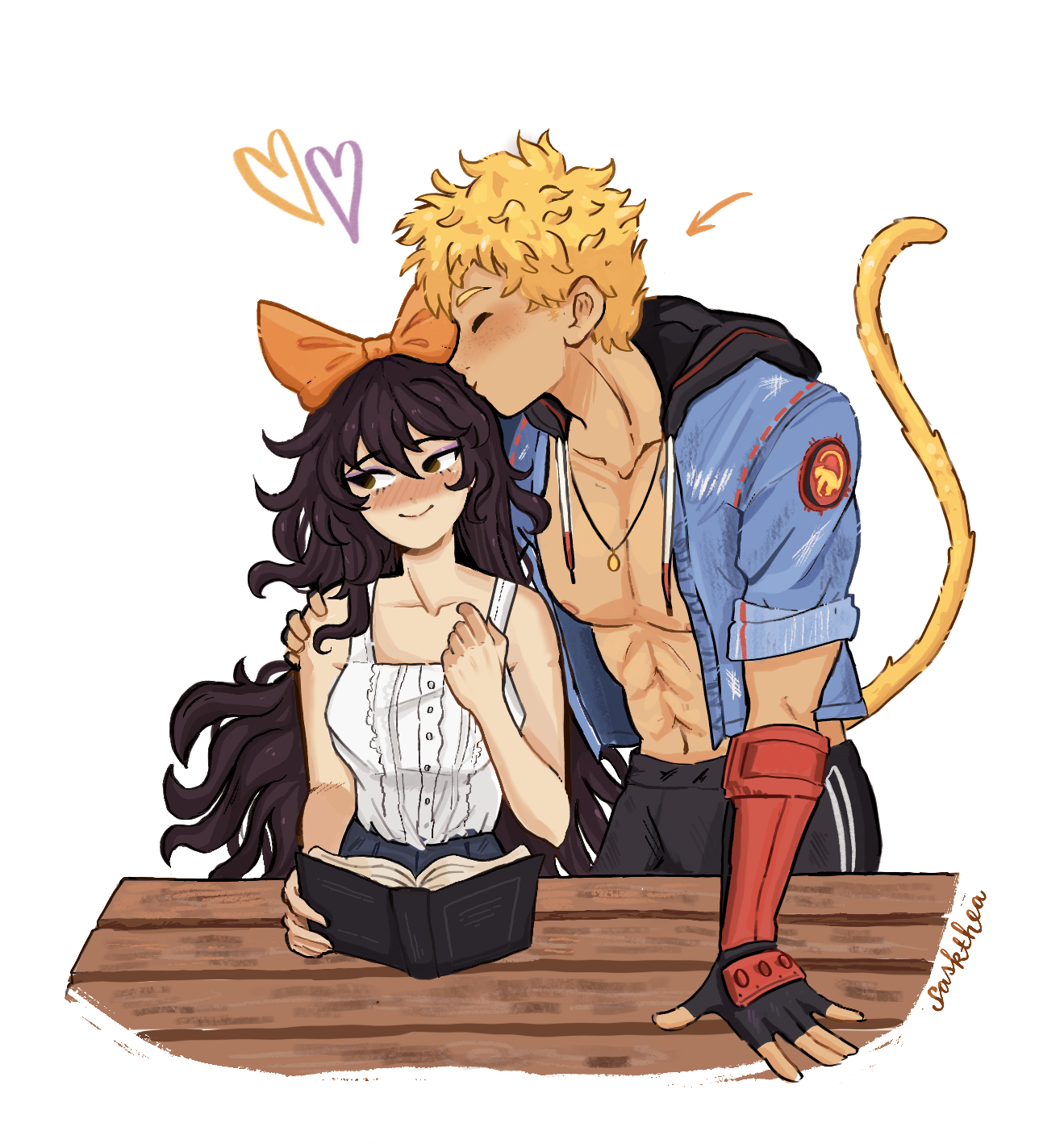Blacksun (Blake Belladonna x Sun Wukong) Commission, done by @saskthea on Twitter/Tumblr ...