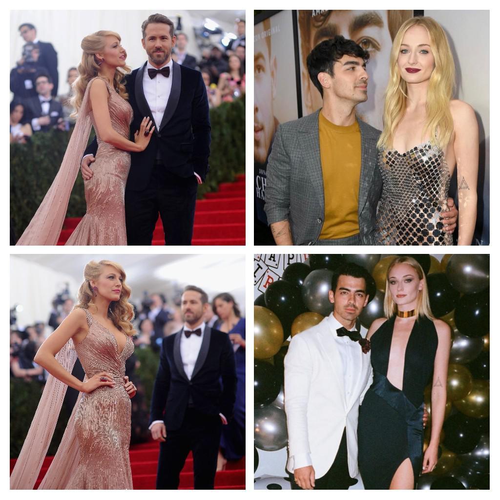 Blake lively and Ryan Reynolds, Sophie turner and Joe Jonas. Which couple do you pick for a ...