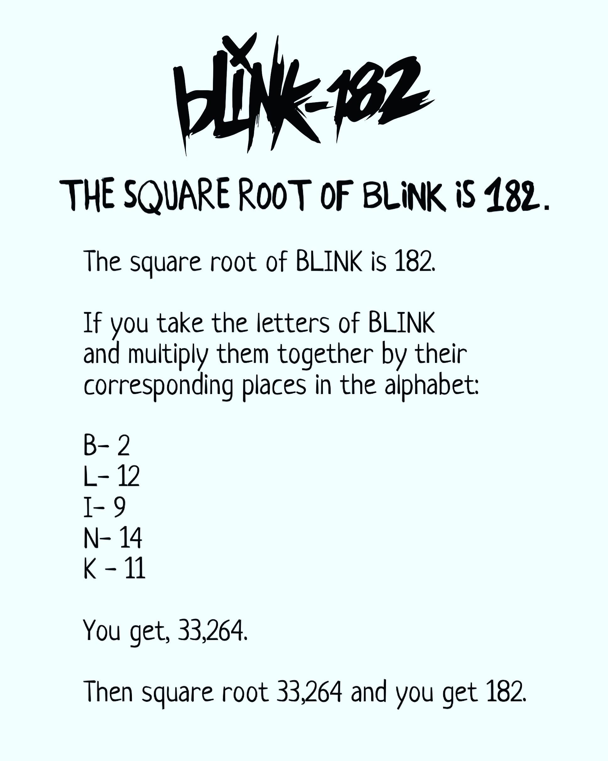 BLINK = 182 | Scrolller