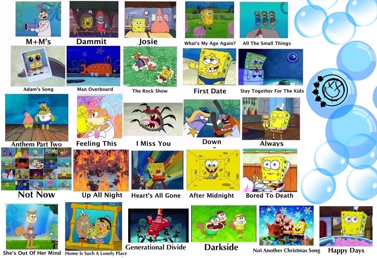 blink music videos but it's Spongebob | Scrolller