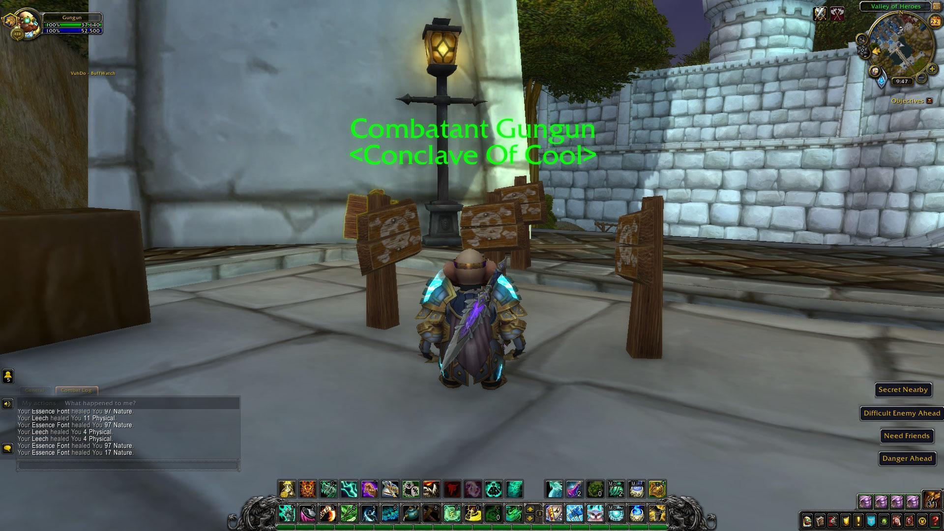 Blizzard started despawning Afrasiabi from Stormwind, I added a sign and people started adding ...