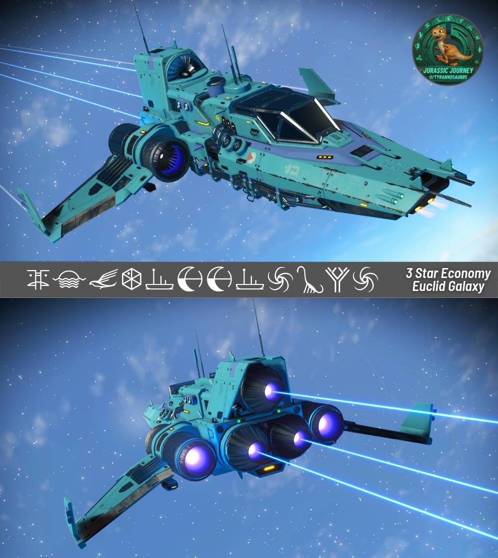Blue on Blue Poly Vector Fighter. | Scrolller