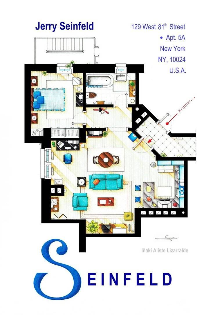 Blueprint of Jerry's Apartment | Scrolller