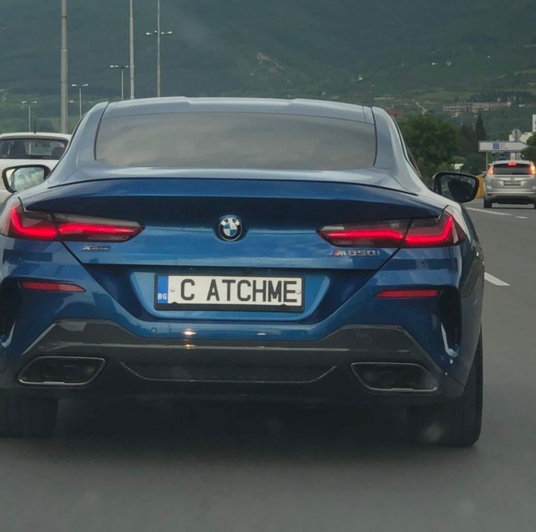 [BMW M8] with a cheeky plate in Sofia, Bulgaria. | Scrolller