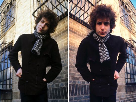 Bob Dylans alternate takes for 'Blonde On Blonde by Jerry Schatzberg [c. 1966] | Scrolller