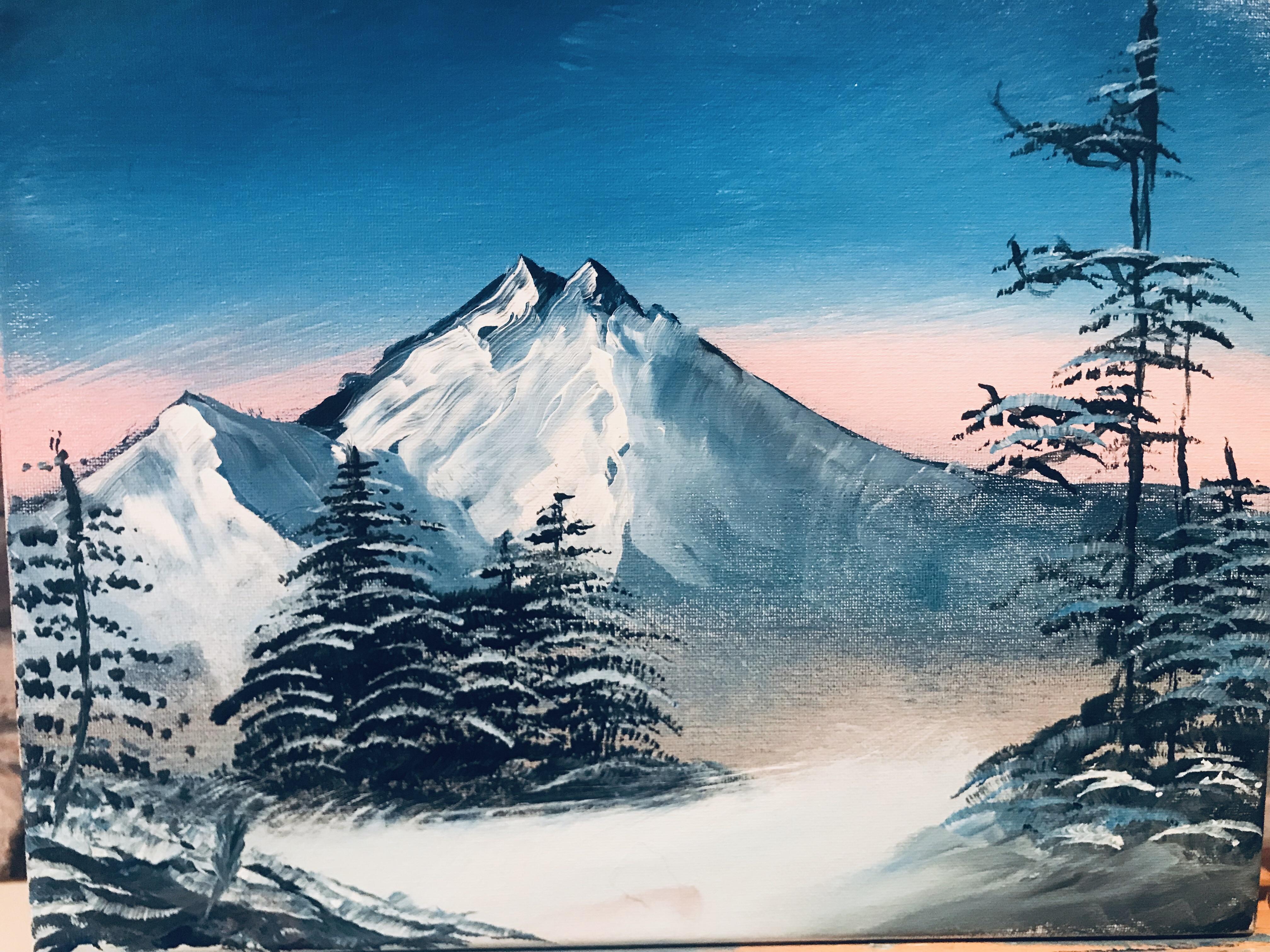 Bob Ross Snow Scene | Scrolller