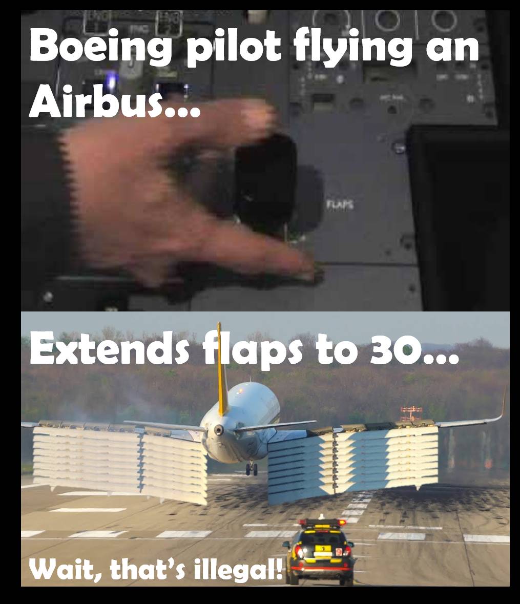 Boeing pilot flying an Airbus: | Scrolller