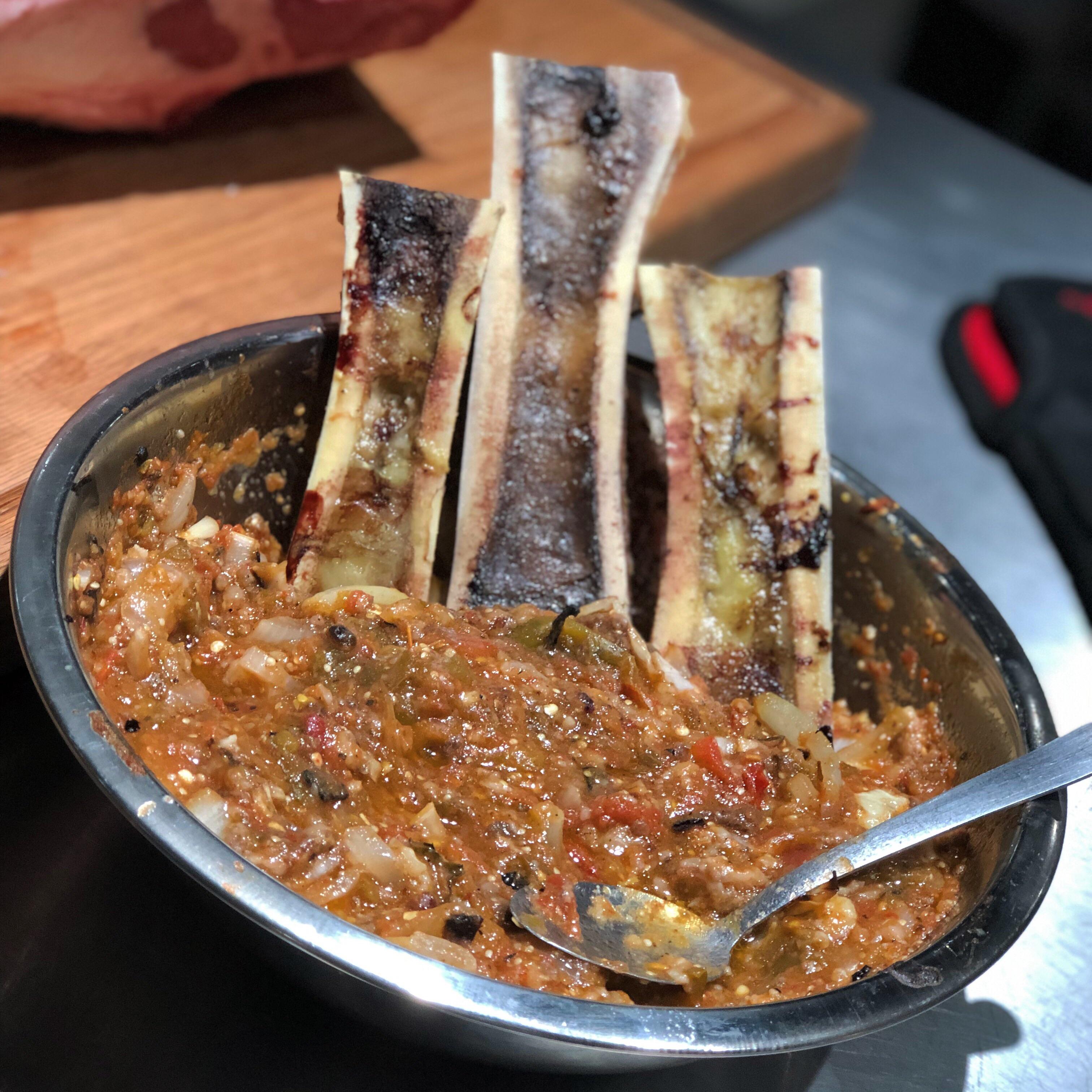Bone marrow salsa for my ribeye tacos 🌮 | Scrolller