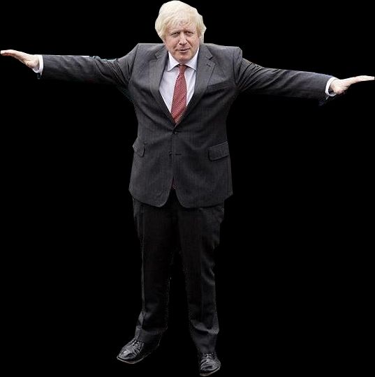 Boris Johnson doing the T-Pose | Scrolller
