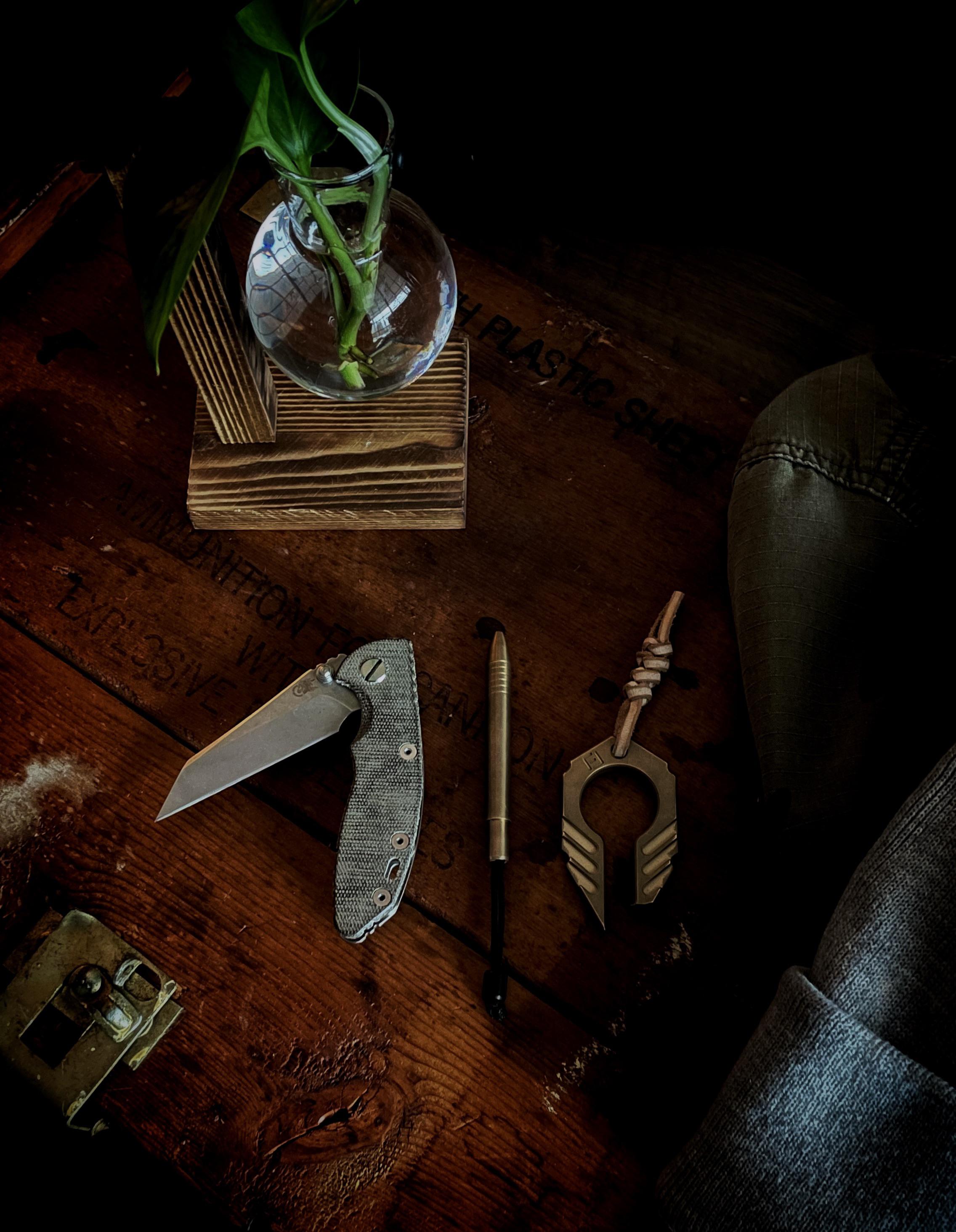 Brass and micarta | Scrolller