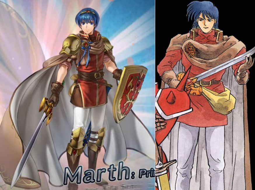 Brave Marth and Anri Comparison. | Scrolller