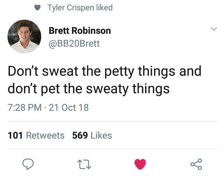 Brett with some incredible advice | Scrolller