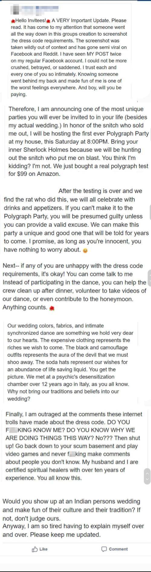 Bride freaks out after finding her own post on Reddit | Scrolller