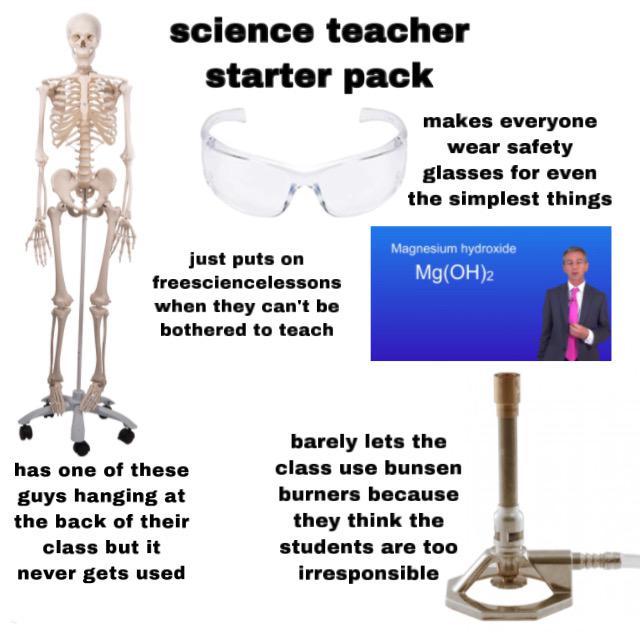 british science teacher starter pack | Scrolller