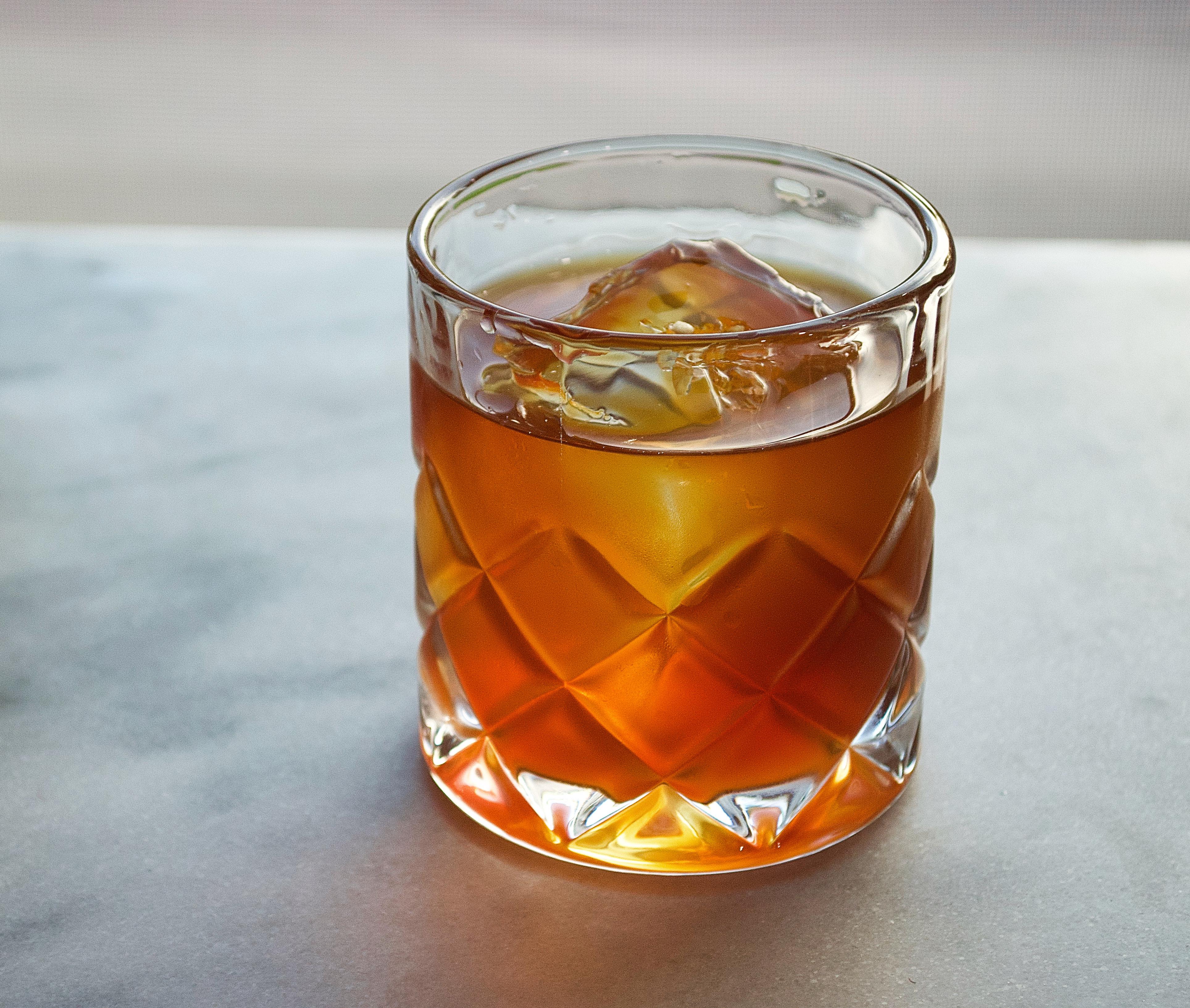 Brown butter washed Black Manhattan | Scrolller