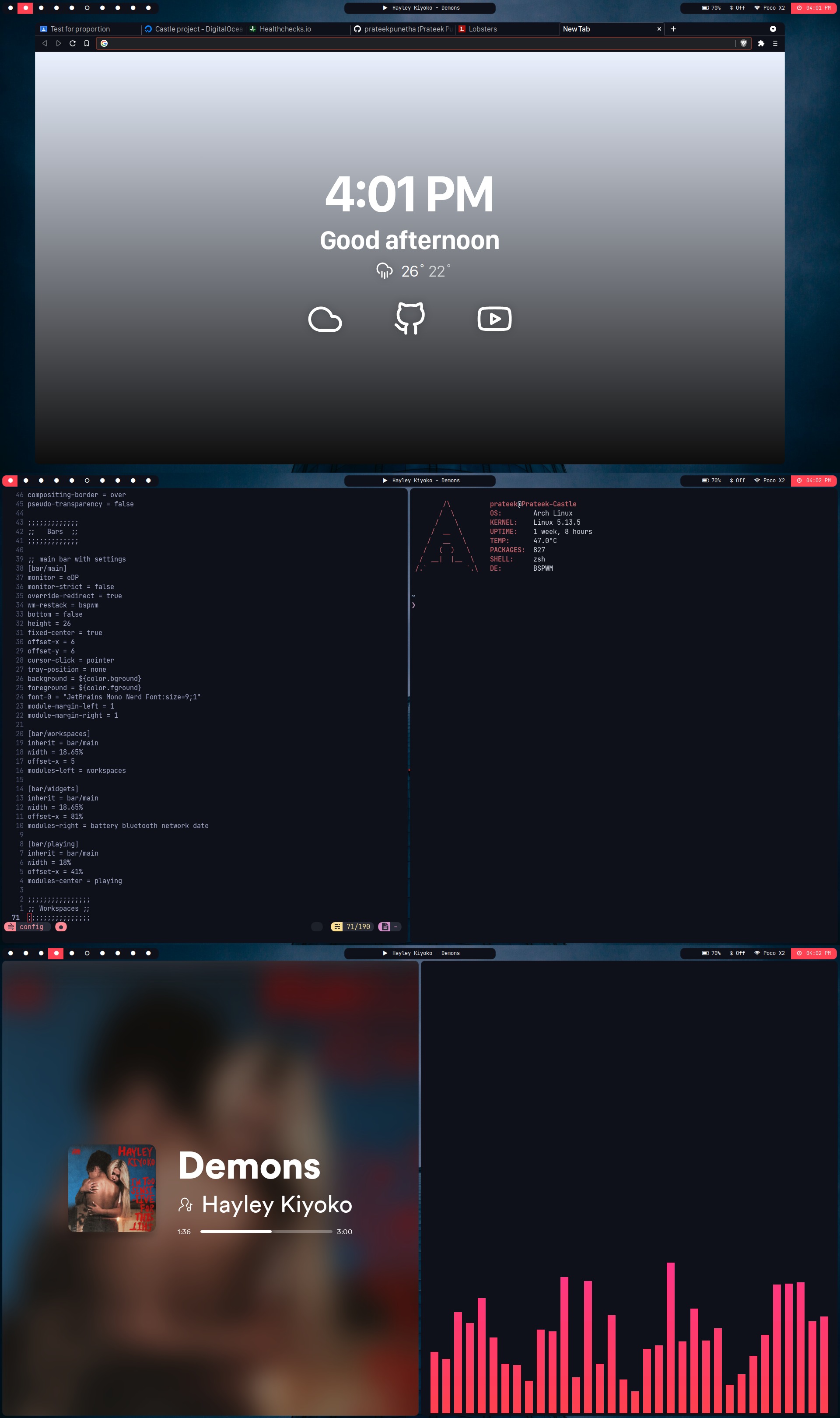 [BSPWM] Material Ocean | Scrolller