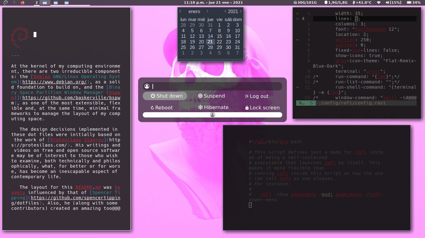 [bspwm] Rofi as a power menu. | Scrolller