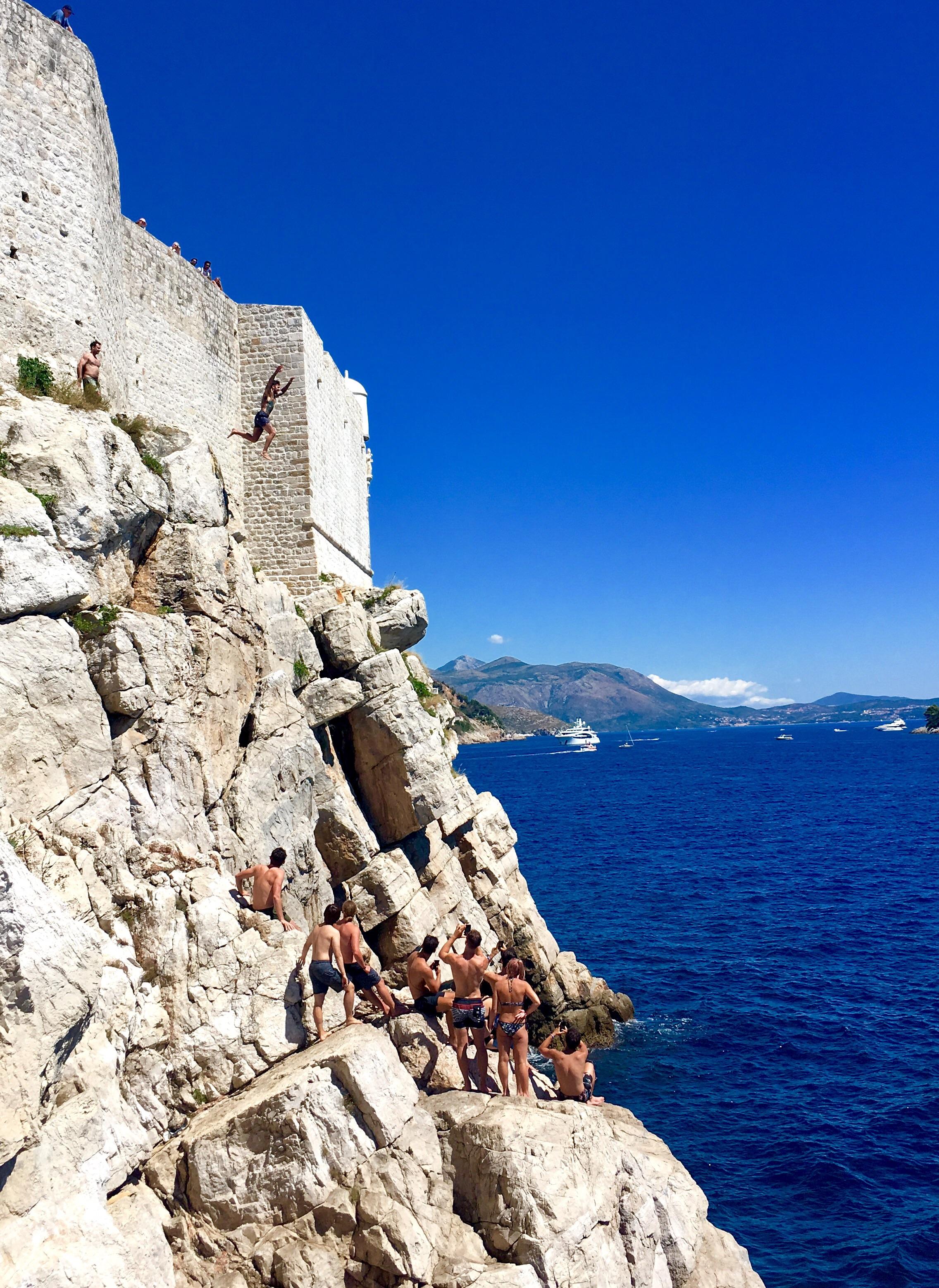 Buža Beach cliff jump. | Scrolller