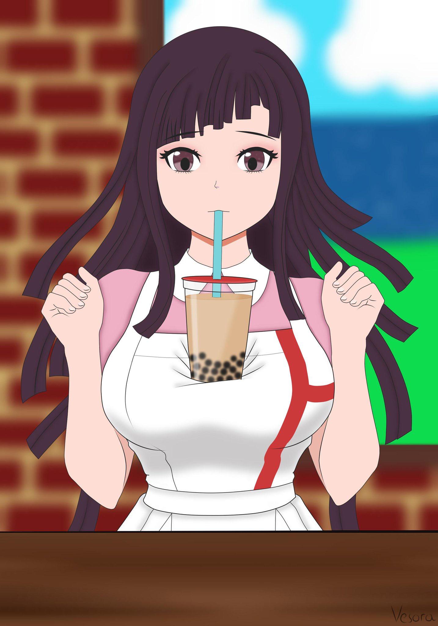 Bubble tea challenge Mikan 🥤 | Scrolller