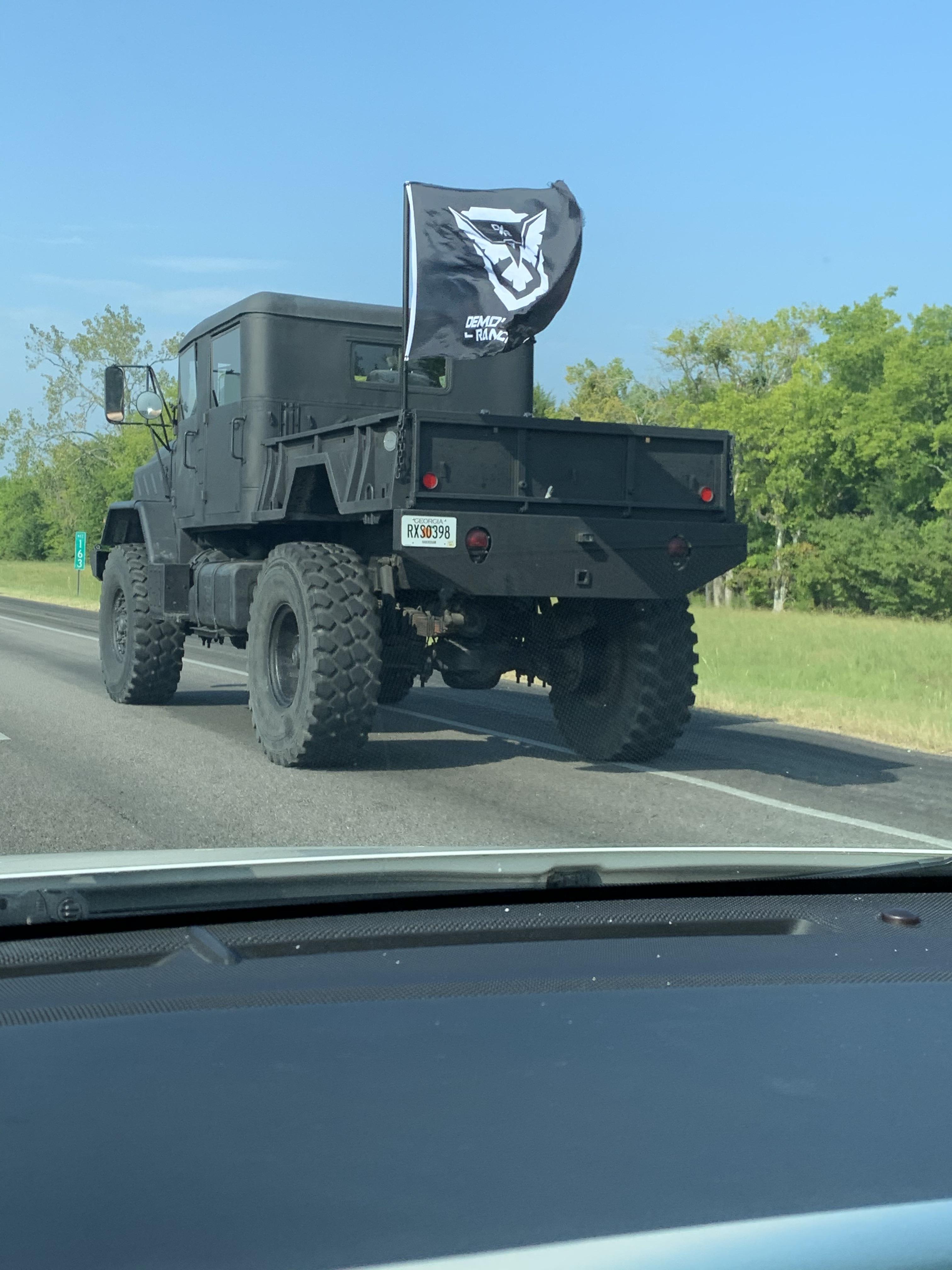 Buddy spotted the Demolition Ranch bobbed crew cab Ma Deuce. | Scrolller