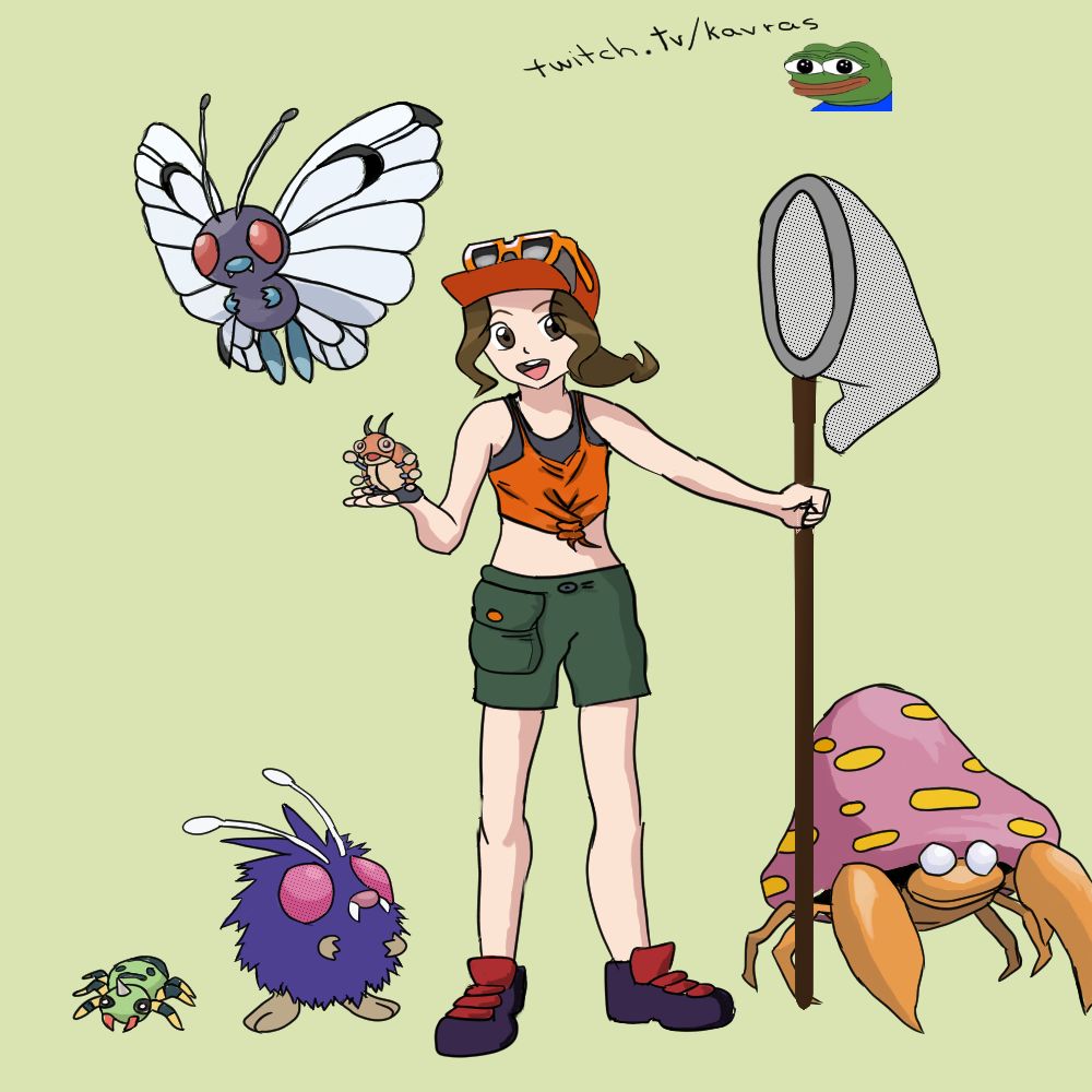 Bug catcher pokemon trainer Maya | Scrolller